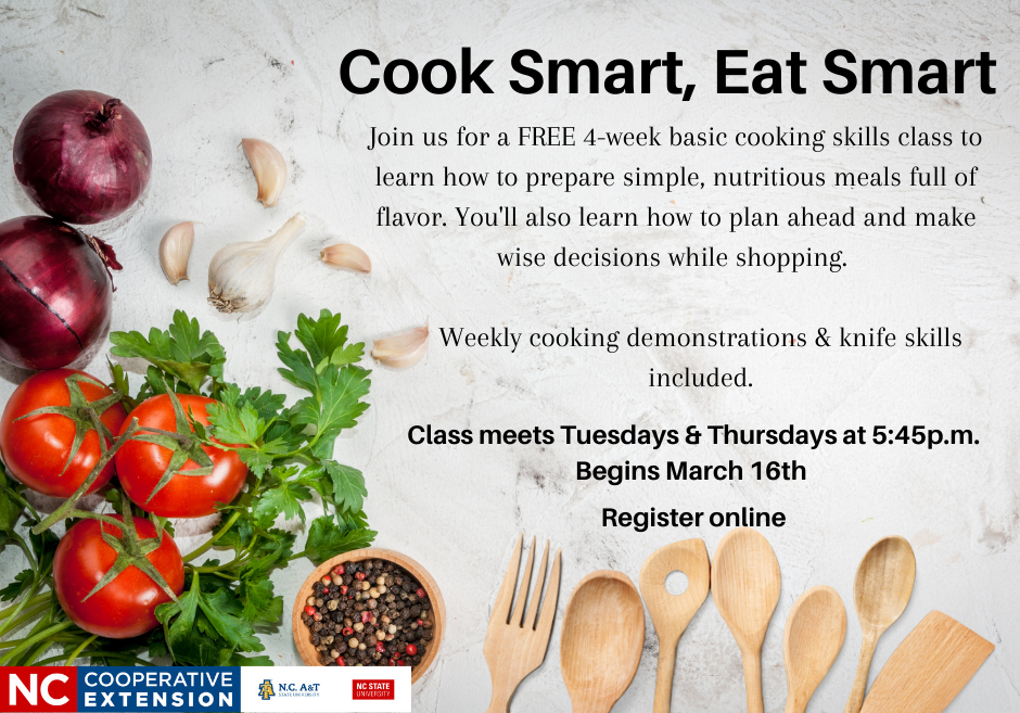 Cook Smart, Eat Smart Cooking School | North Carolina Cooperative Extension